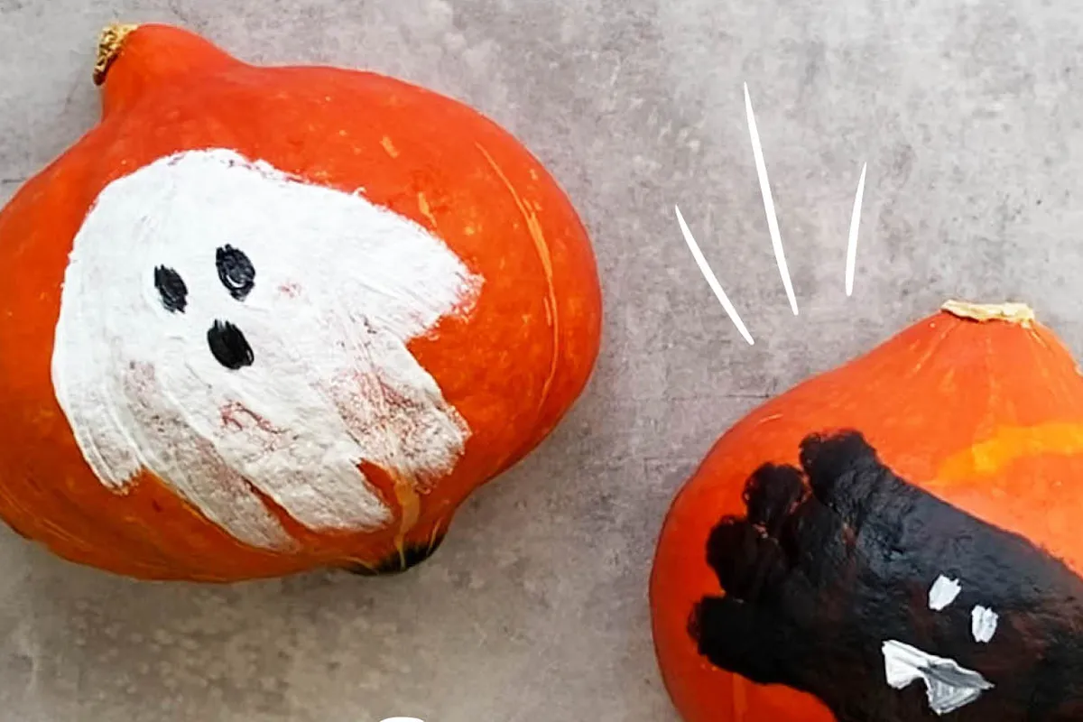 Halloween pompoenen maken | Creatief Halloween-idee voor kinderen
